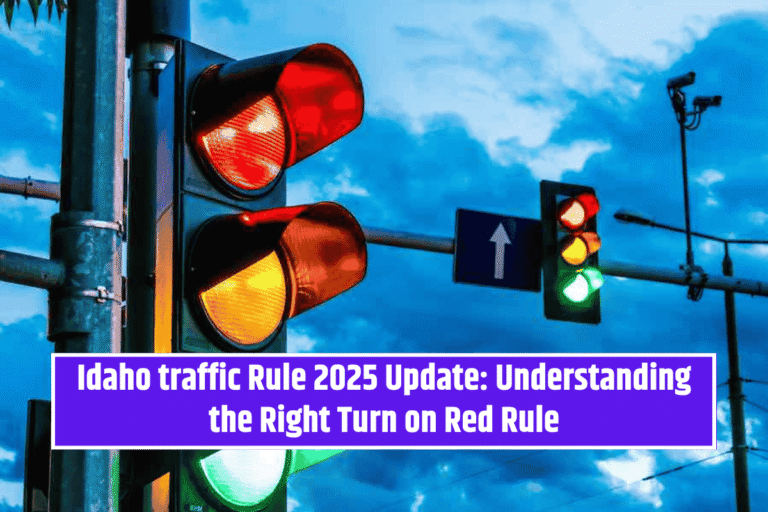 Idaho traffic Rule 2025 Update: Understanding the Right Turn on Red ...