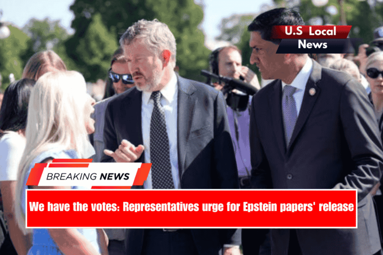 We have the votes: Representatives urge for Epstein papers' release ...